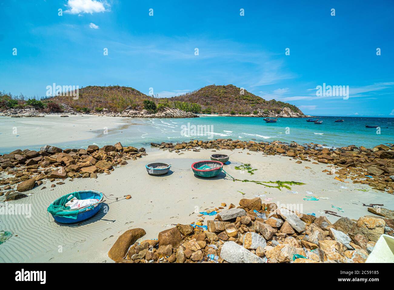 Binh Tien Beach, Cam Ranh bay, Khanh Hoa province, Vietnam Stock Photo ...