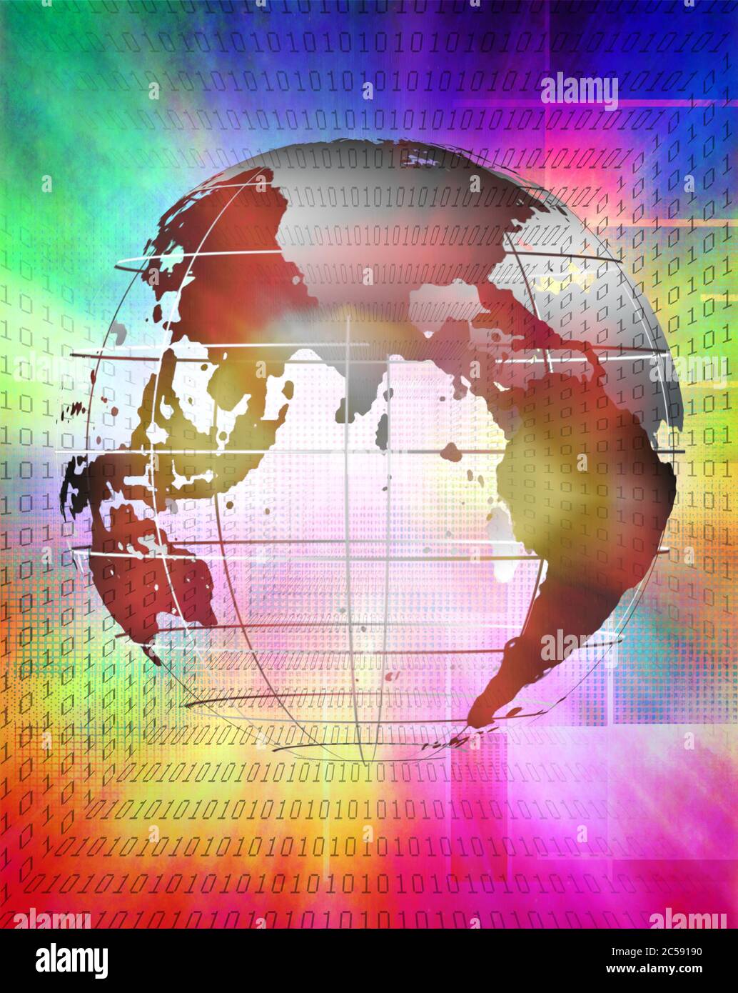 Global communication artwork hi-res stock photography and images - Alamy