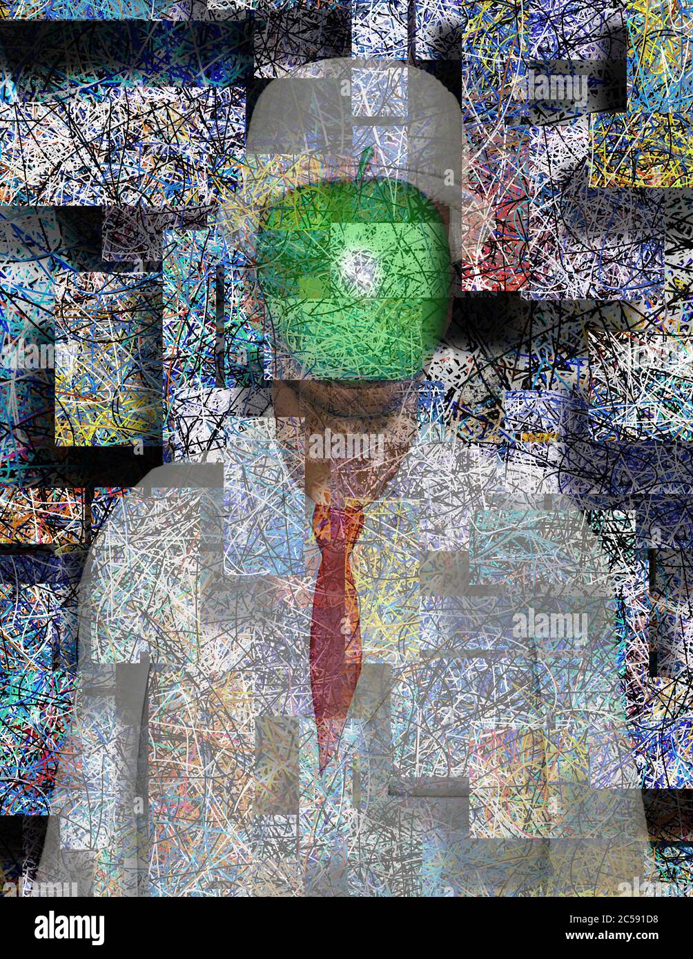 Human face collage abstract colorful hi-res stock photography and ...
