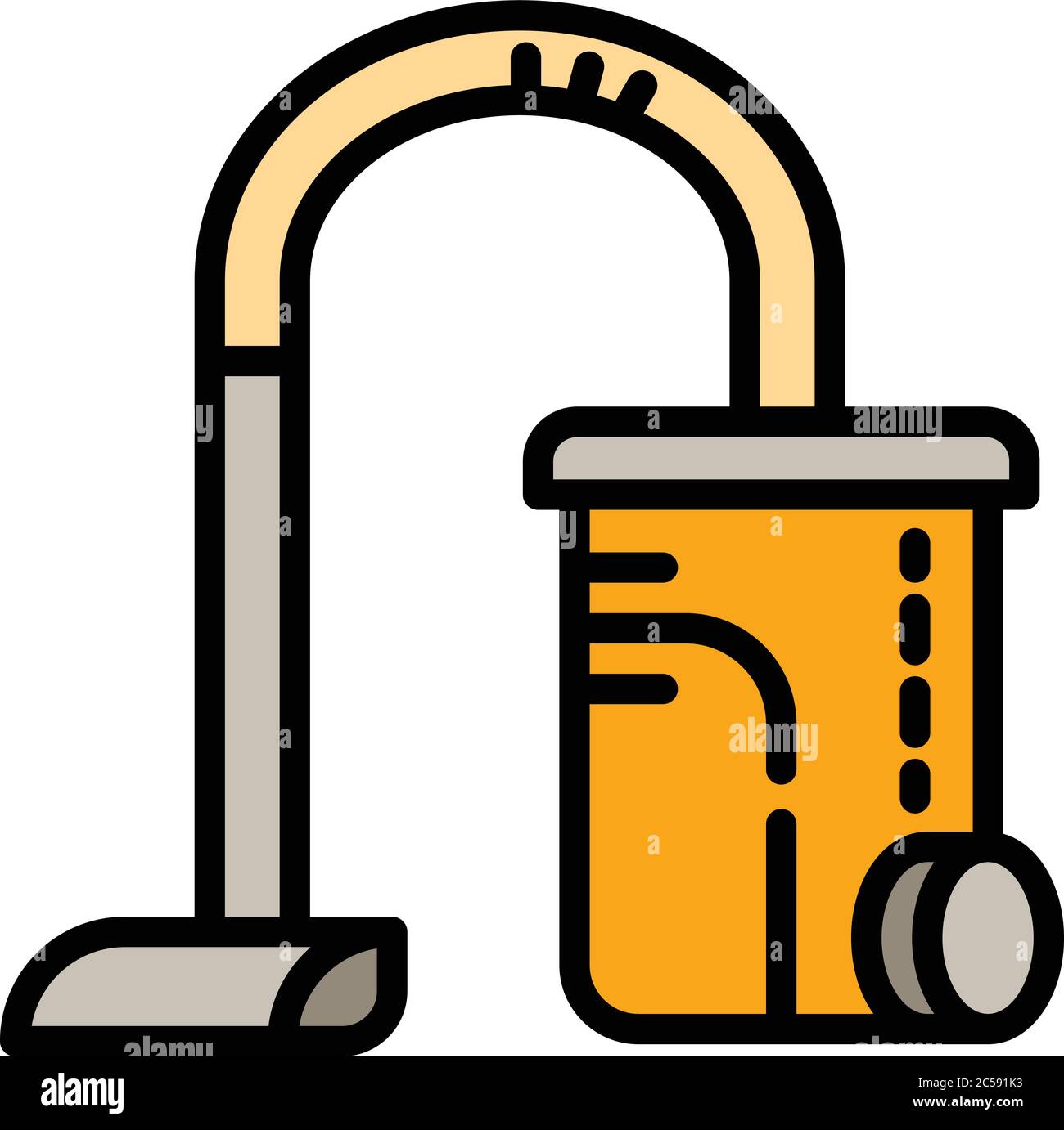 Machine vacuum cleaner icon. Outline machine vacuum cleaner vector icon ...