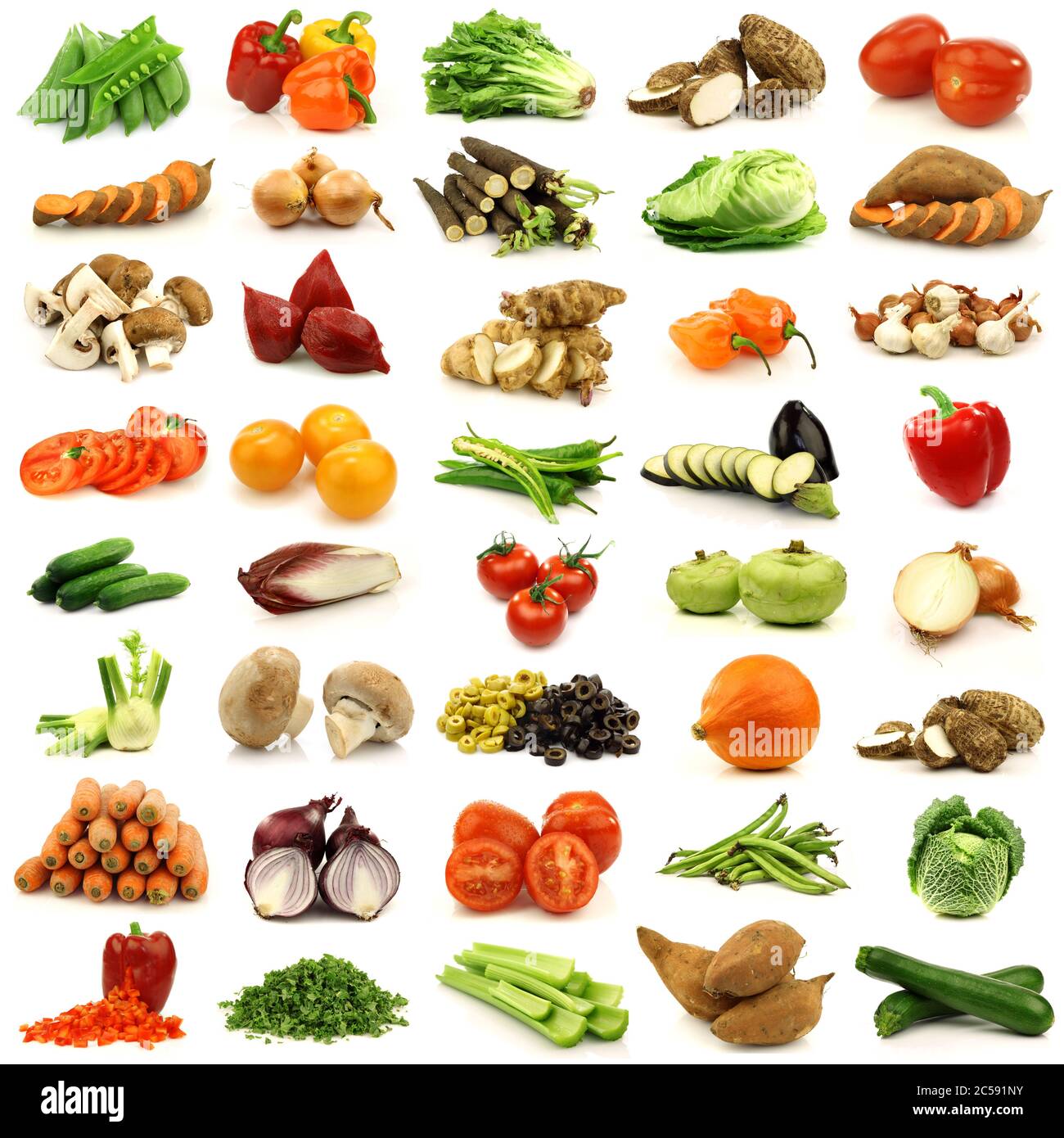collection of fresh and colorful vegetables Stock Photo - Alamy