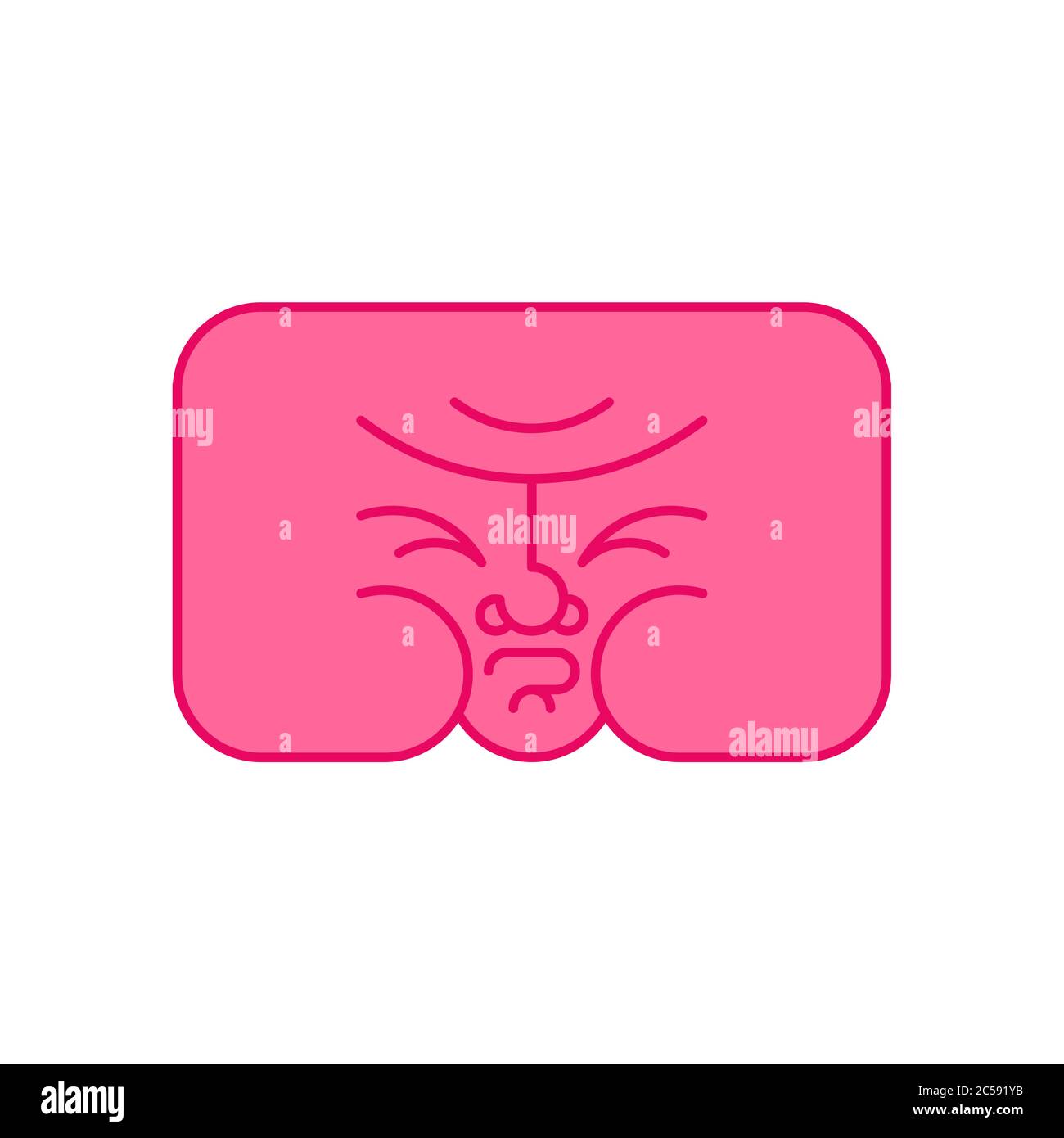 Strained face Stock Vector Images - Alamy