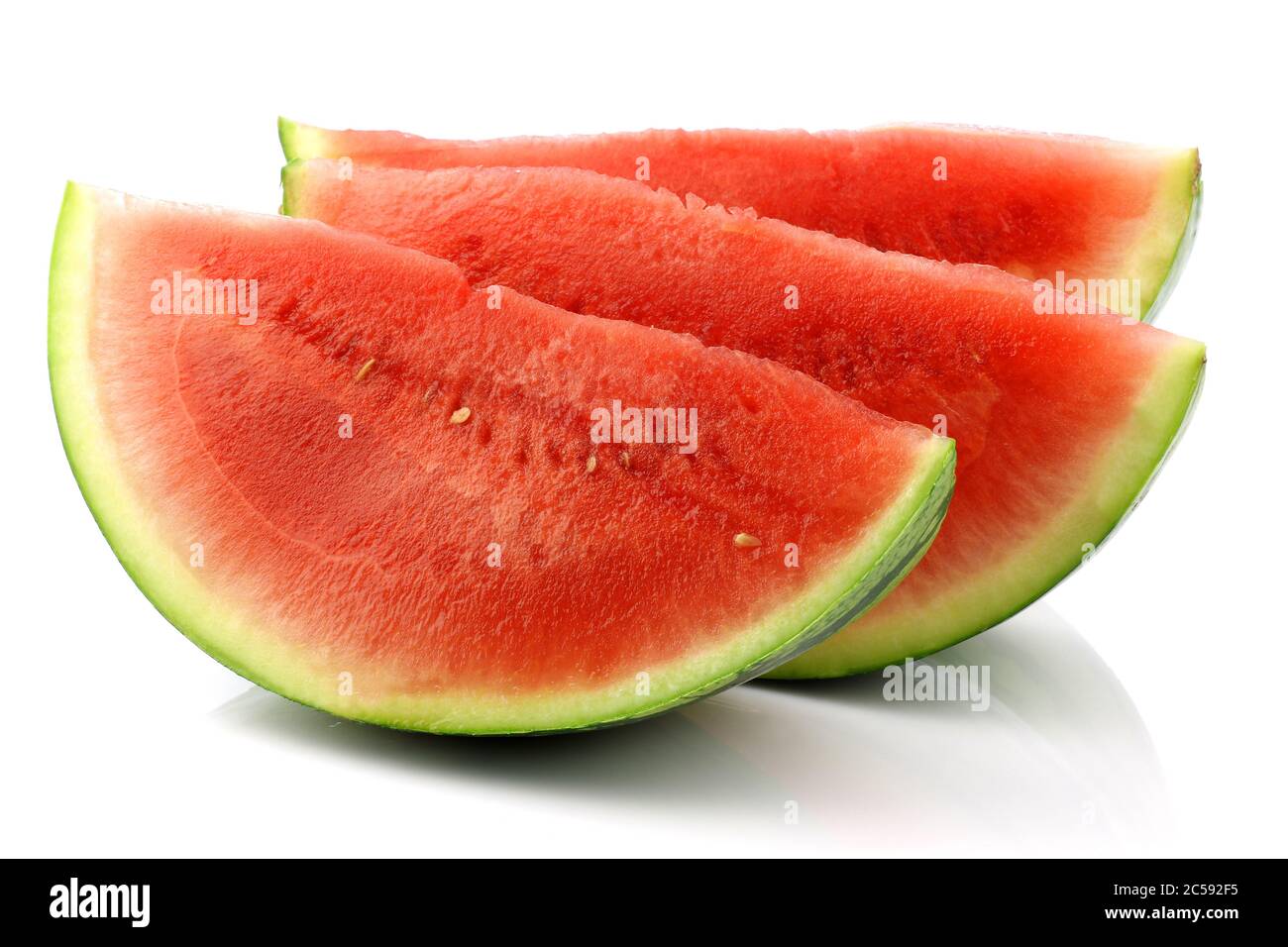 Watermelon pieces Cut Out Stock Images & Pictures - Alamy
