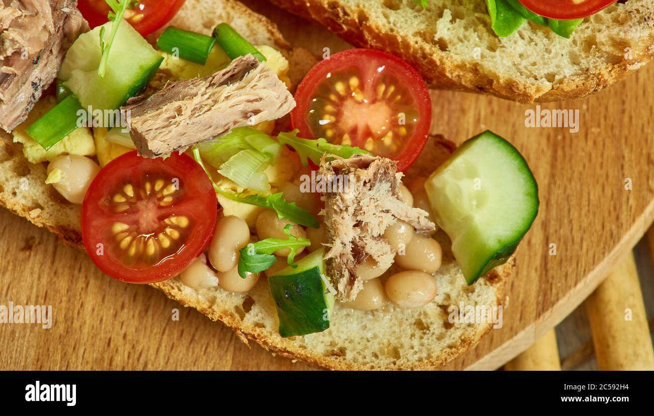 Pan Bagnat - Le French Tuna Salad Sandwich Stock Photo - Alamy