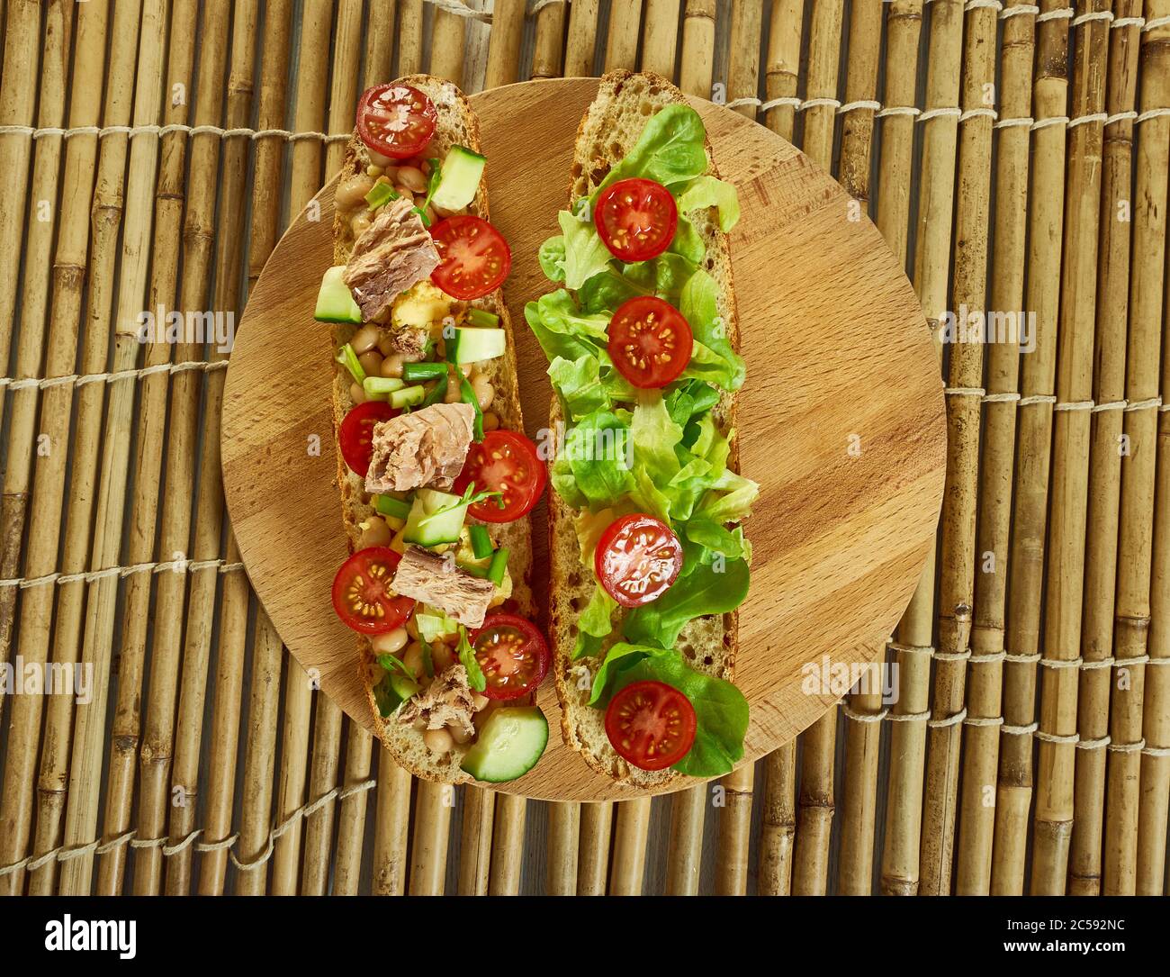 Pan Bagnat - Le French Tuna Salad Sandwich Stock Photo - Alamy