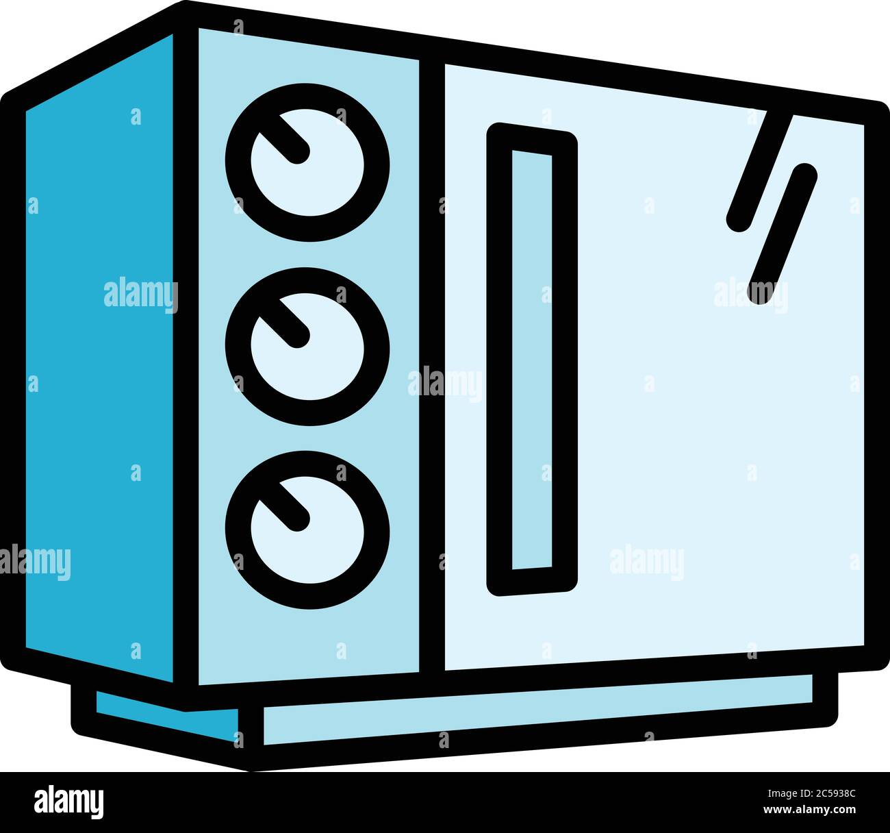Old microwave oven Cut Out Stock Images & Pictures - Alamy