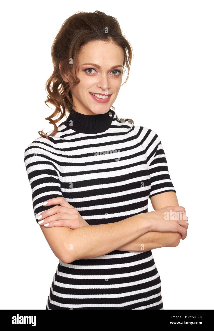 Girl with folded hands hi-res stock photography and images - Alamy