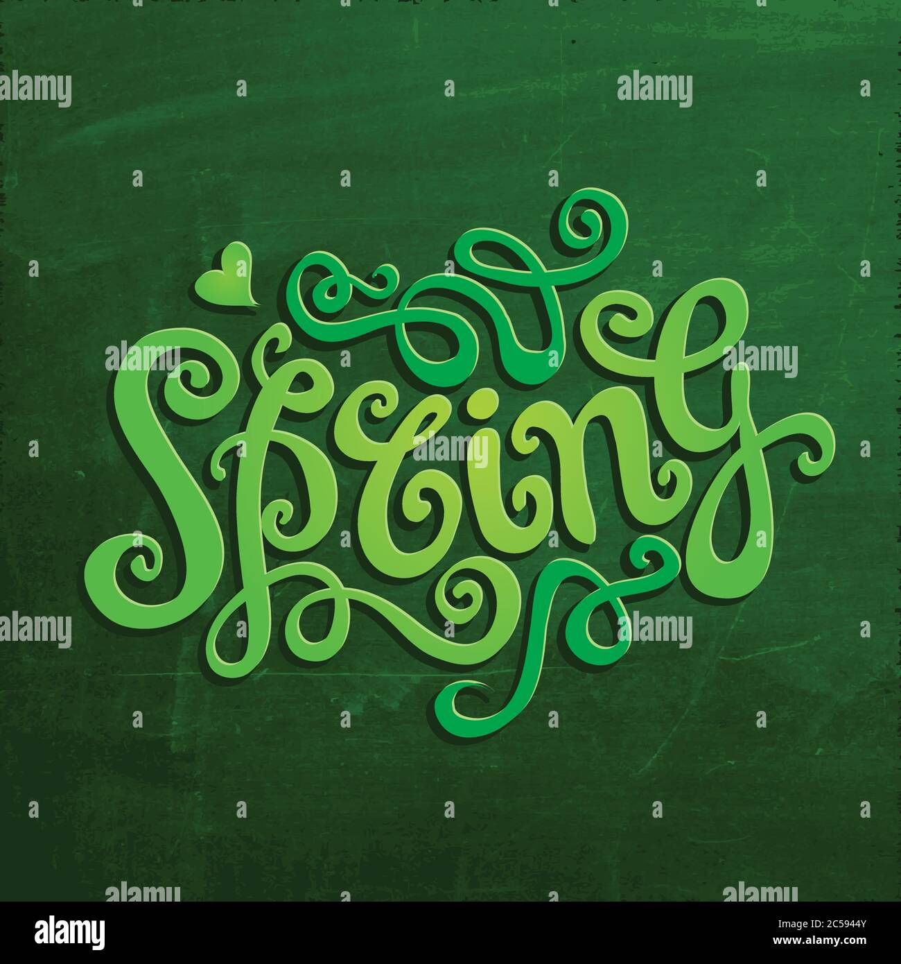 Spring hand lettering - handmade calligraphy Stock Vector Image & Art ...
