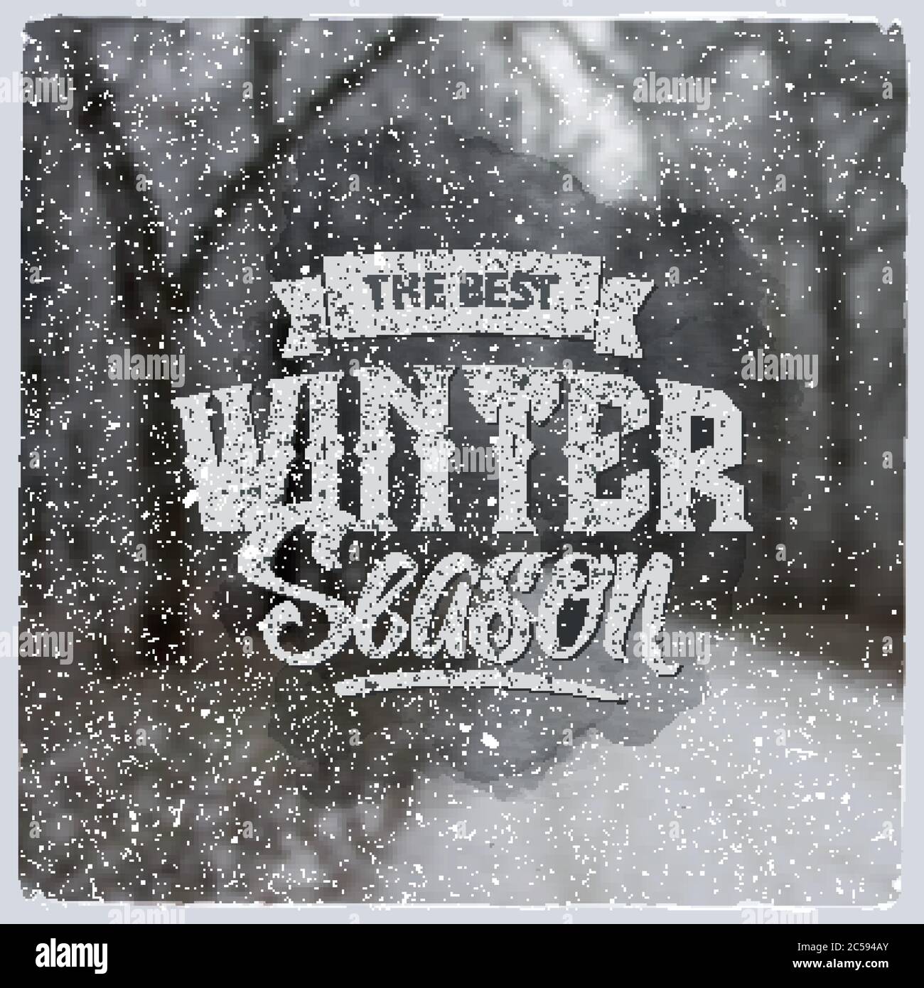 Creative graphic message for winter design Stock Vector Image & Art - Alamy