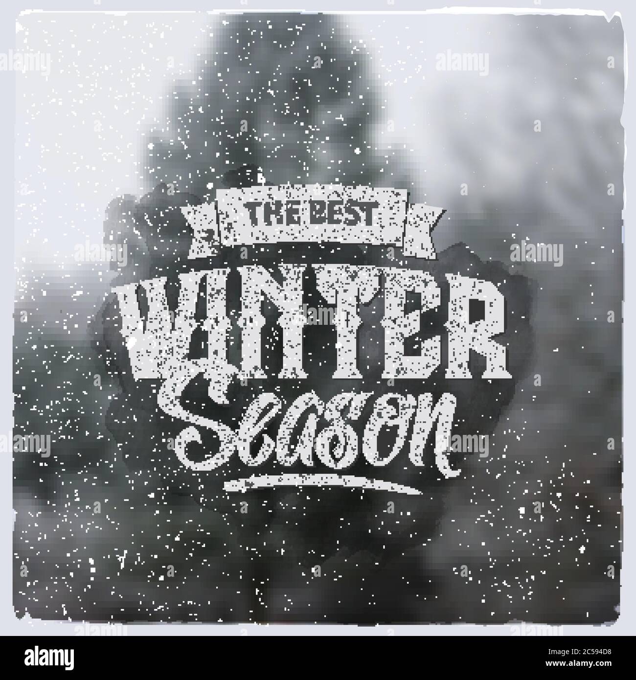 Creative graphic message for winter design Stock Vector Image & Art - Alamy