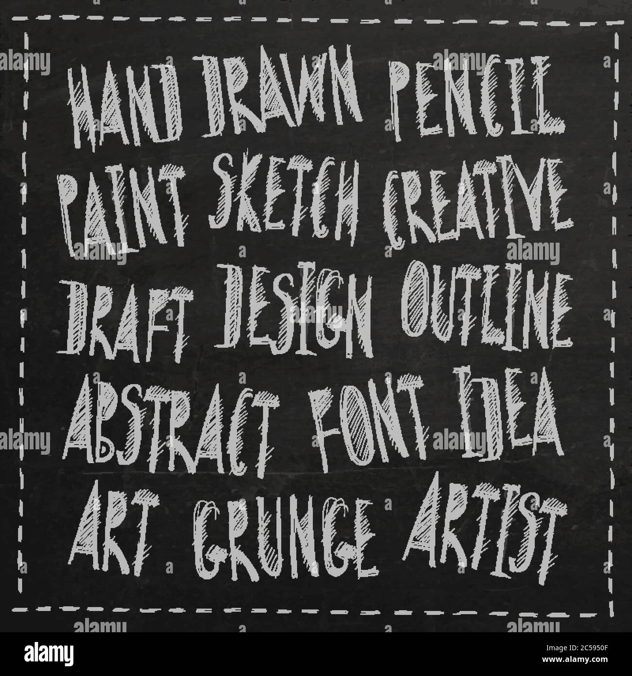 Hand drawn sketch words Stock Vector Image & Art - Alamy