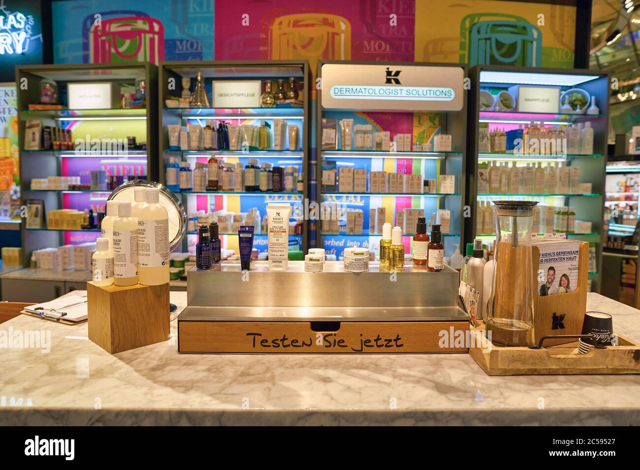 BERLIN, GERMANY - CIRCA SEPTEMBER, 2019: assorted cosmetics on display ...