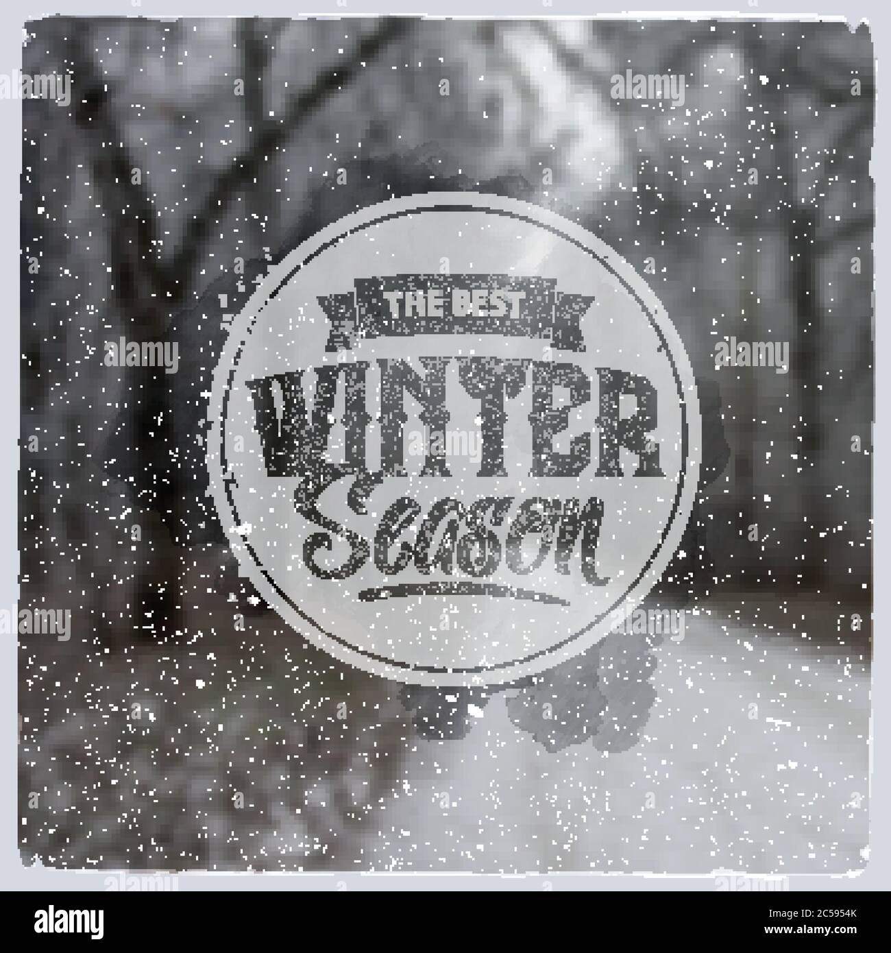 Creative graphic message for winter design Stock Vector Image & Art - Alamy