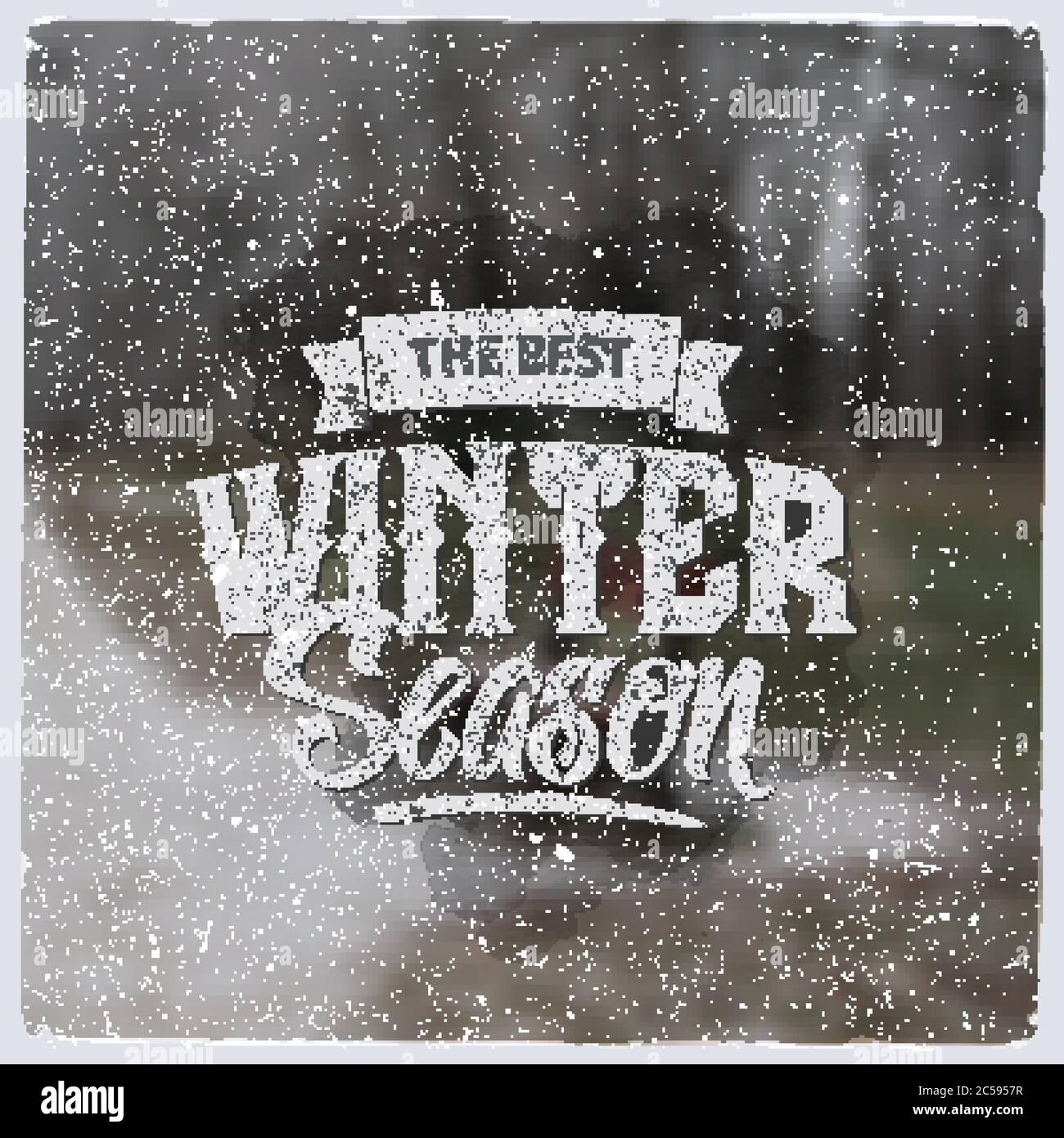 Creative graphic message for winter design Stock Vector Image & Art - Alamy