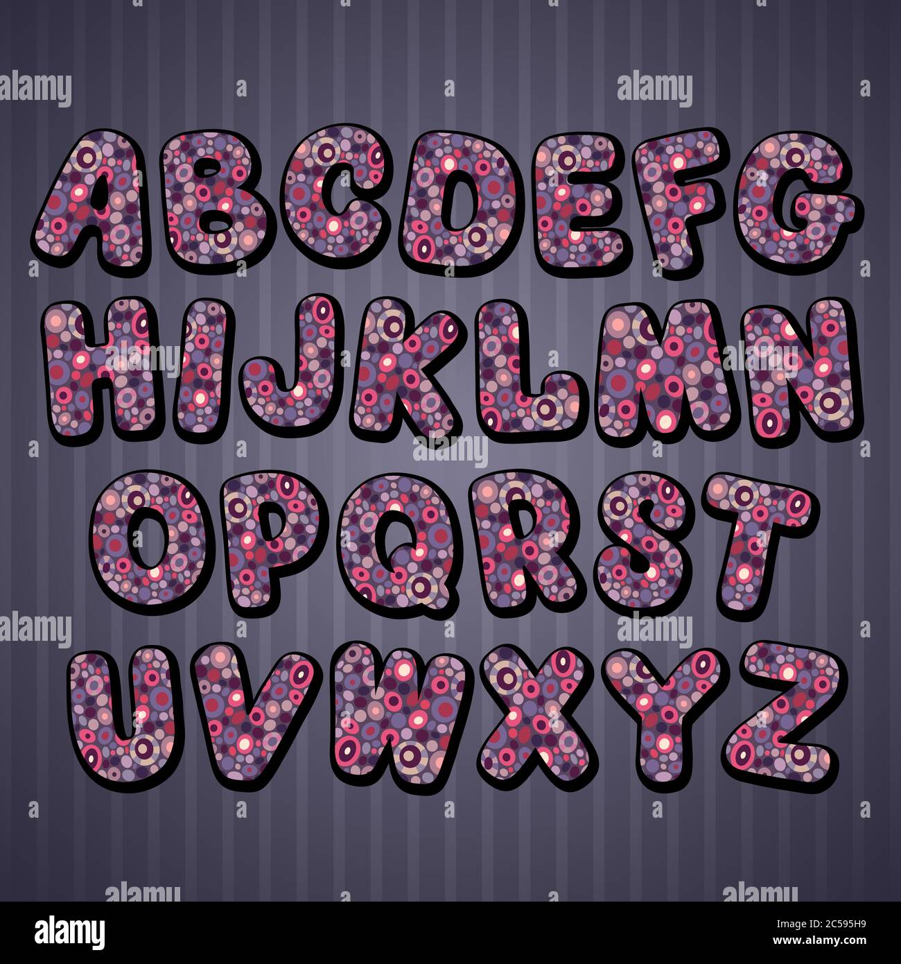 Hand drawn cartoon doodle font Stock Vector Image & Art - Alamy