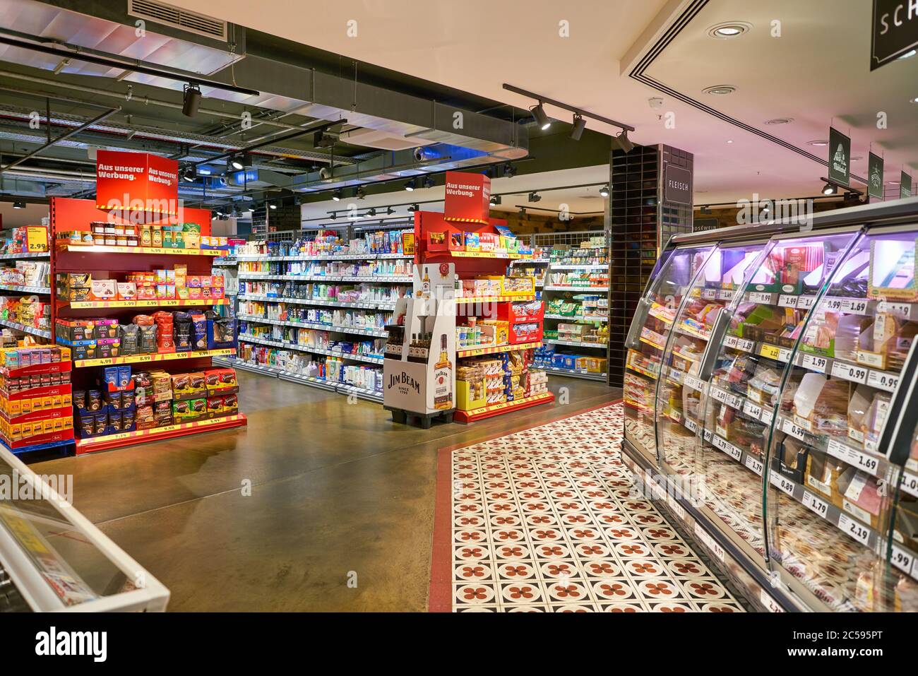 BERLIN, GERMANY - CIRCA SEPTEMBER, 2019: interior shot of Penny ...