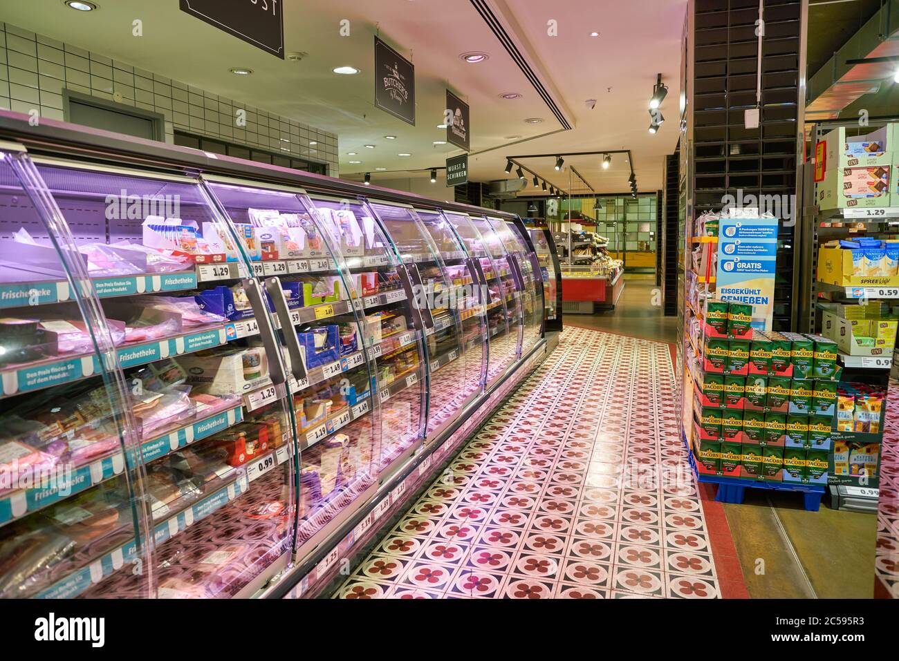 BERLIN, GERMANY - CIRCA SEPTEMBER, 2019: interior shot of Penny ...