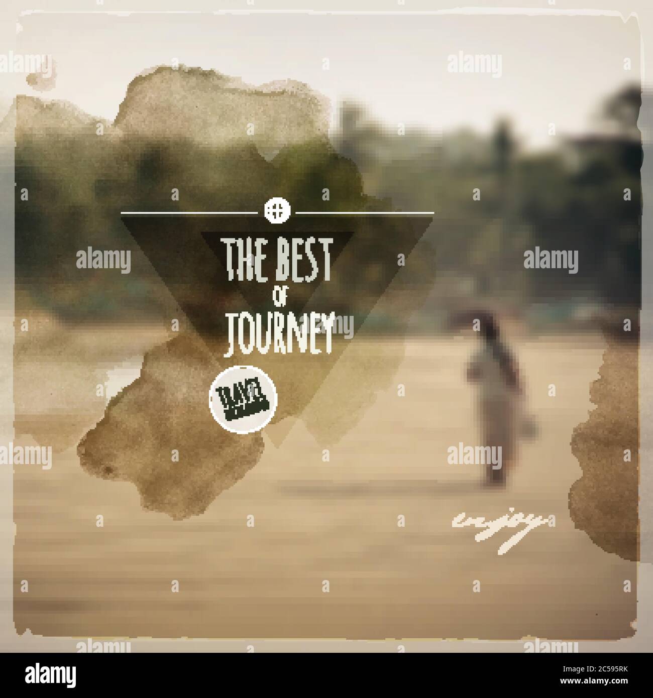 Creative graphic message for your travel design Stock Vector Image ...