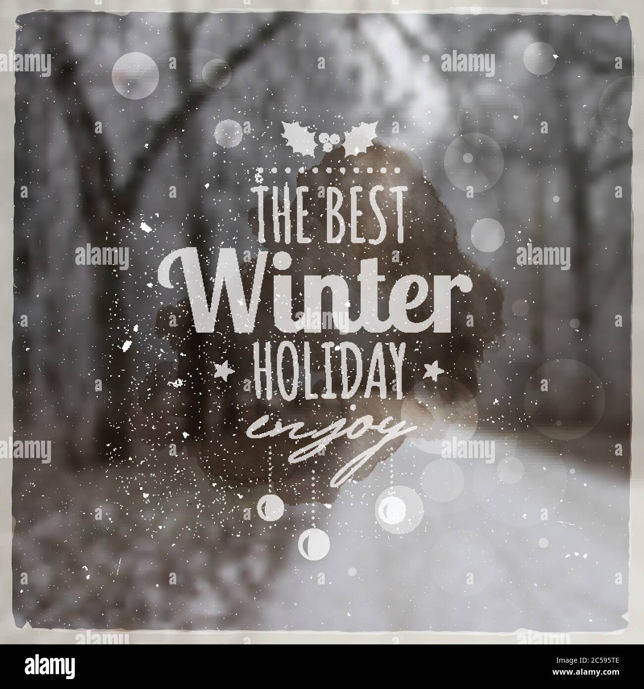 Creative graphic message for winter design Stock Vector Image & Art - Alamy