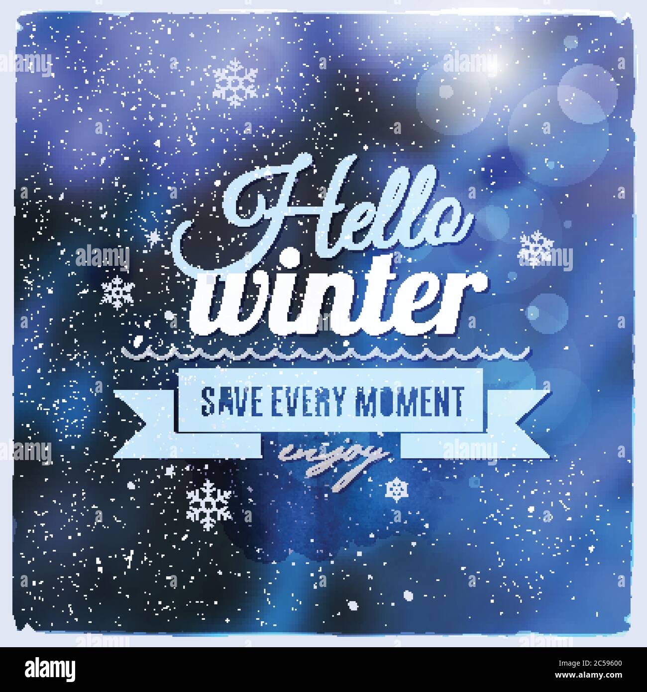Creative graphic message for winter design Stock Vector Image & Art - Alamy