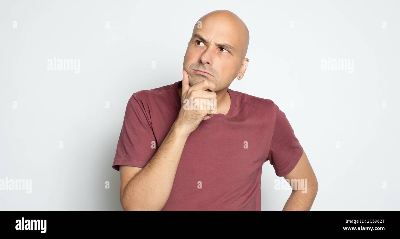 Angry bald man hi-res stock photography and images - Alamy