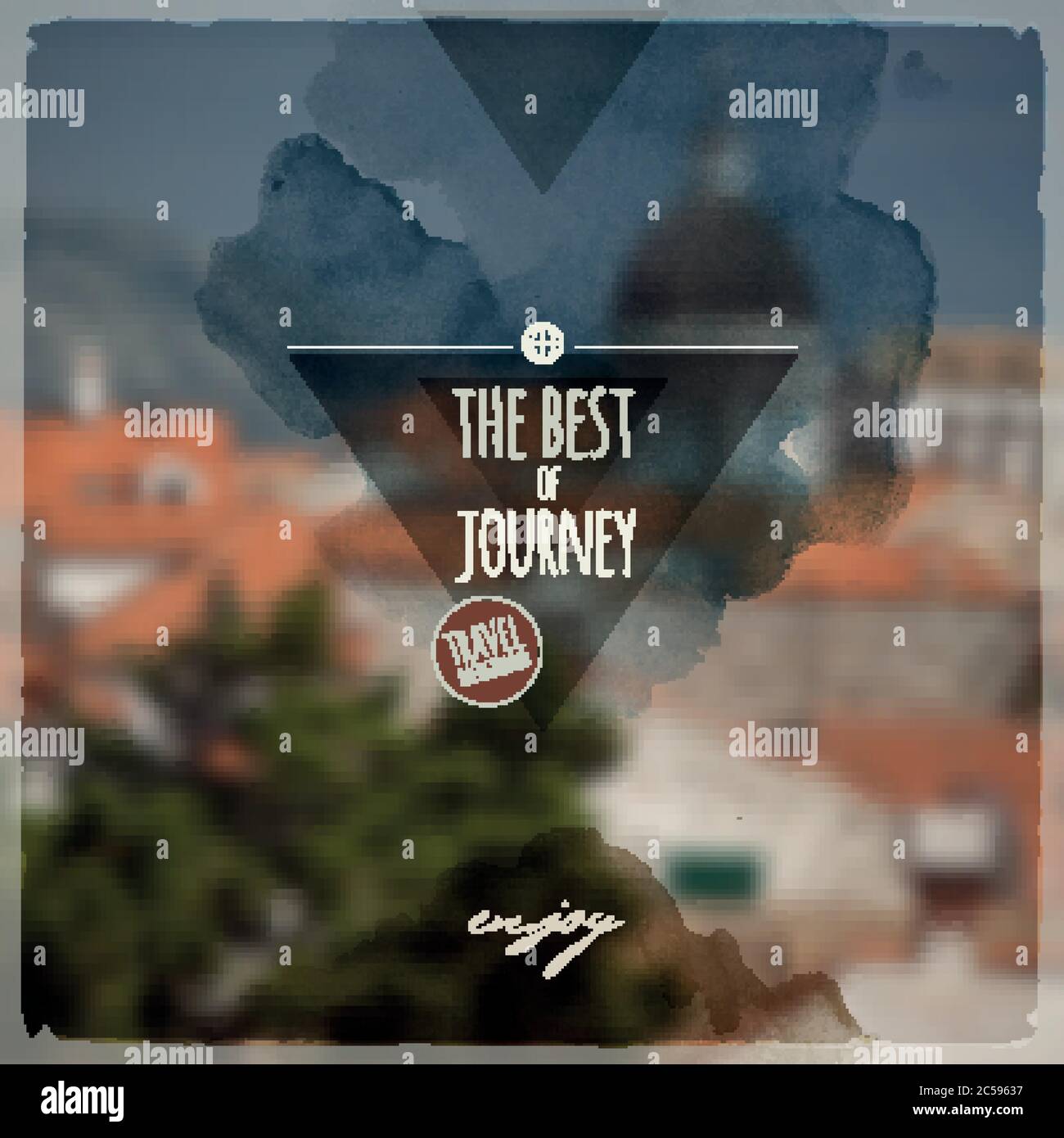 Creative graphic message for your travel design Stock Vector Image ...