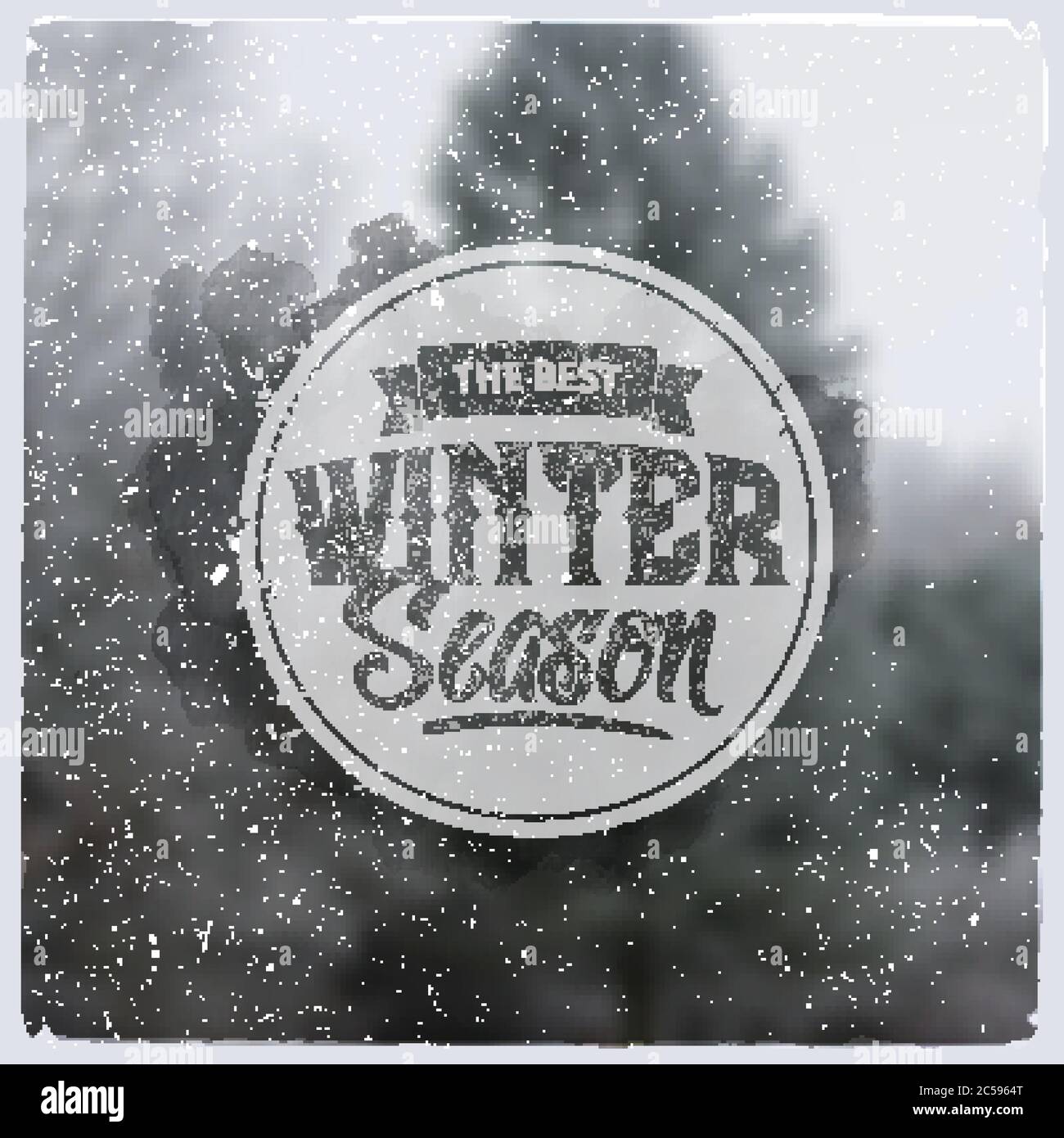 Creative graphic message for winter design Stock Vector Image & Art - Alamy