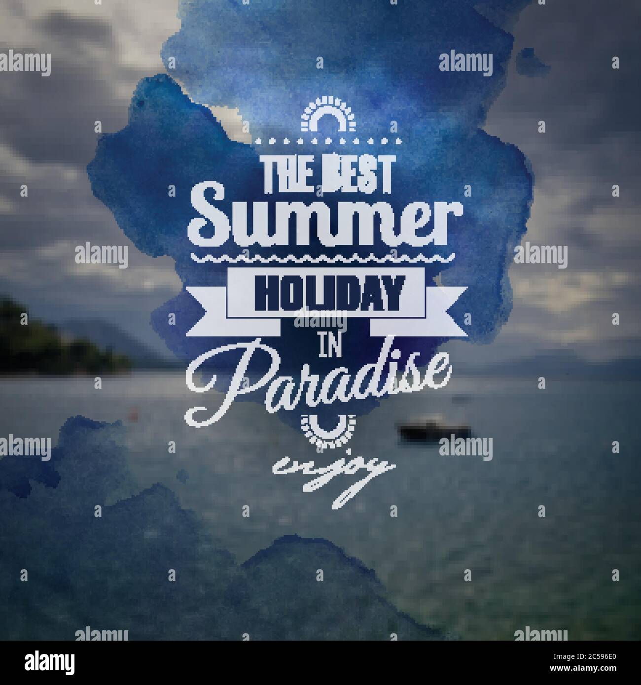 Creative art graphic message for your summer design Stock Vector Image ...