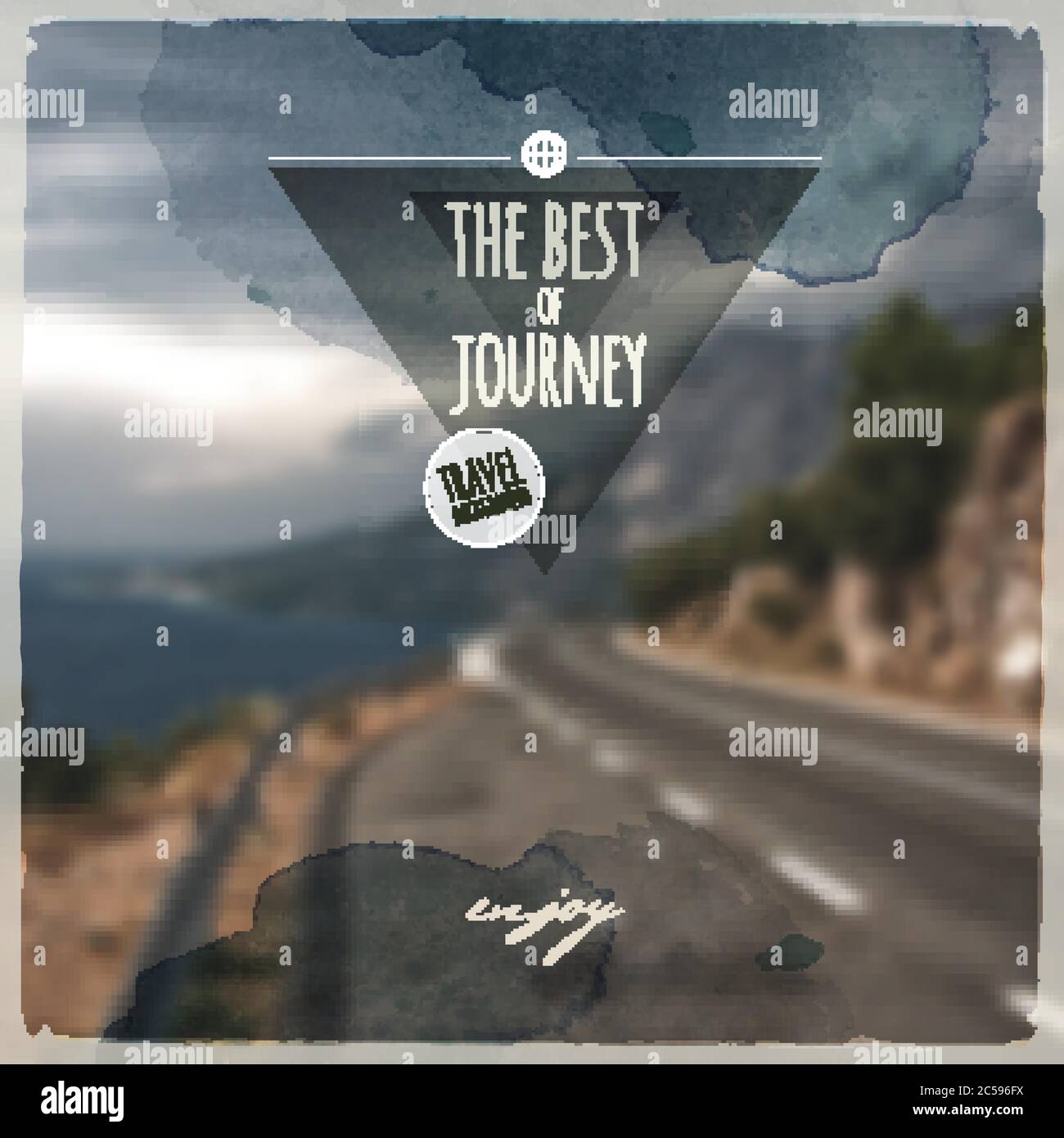 Creative graphic message for your travel design Stock Vector Image ...