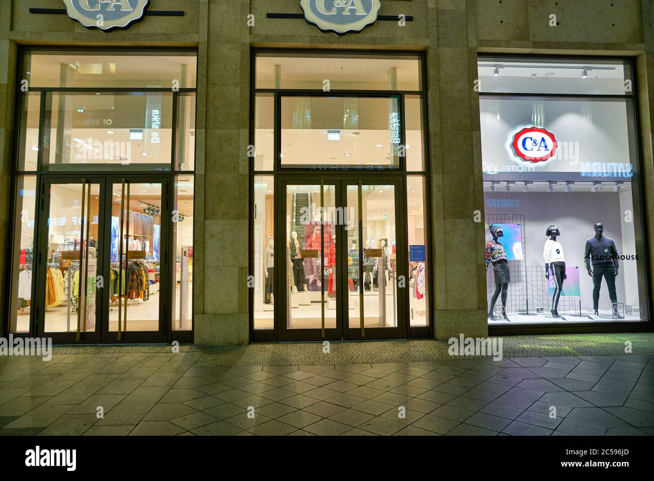 BERLIN, GERMANY - CIRCA SEPTEMBER, 2019: streetlevel view of C&A ...