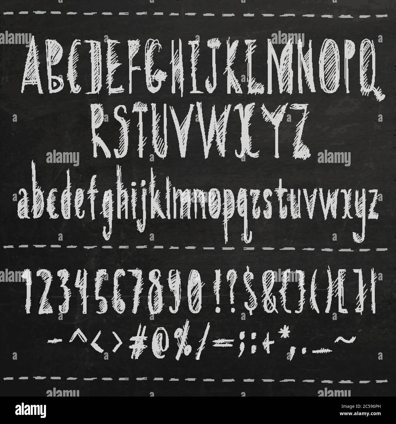 Hand drawn sketch font Stock Vector Image & Art - Alamy