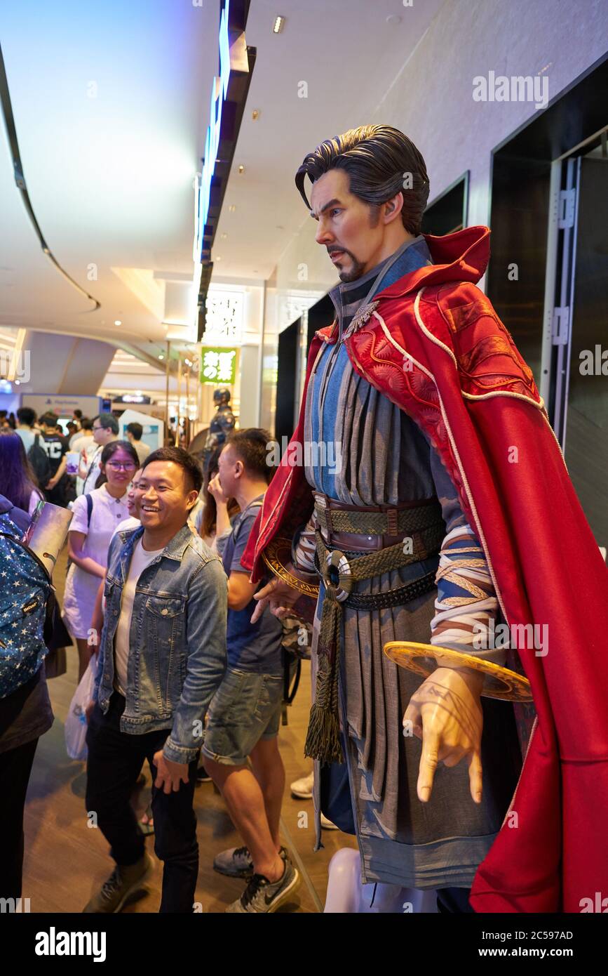 SHENZHEN, CHINA - CIRCA APRIL, 2019: Doctor Stephen Strange life size ...