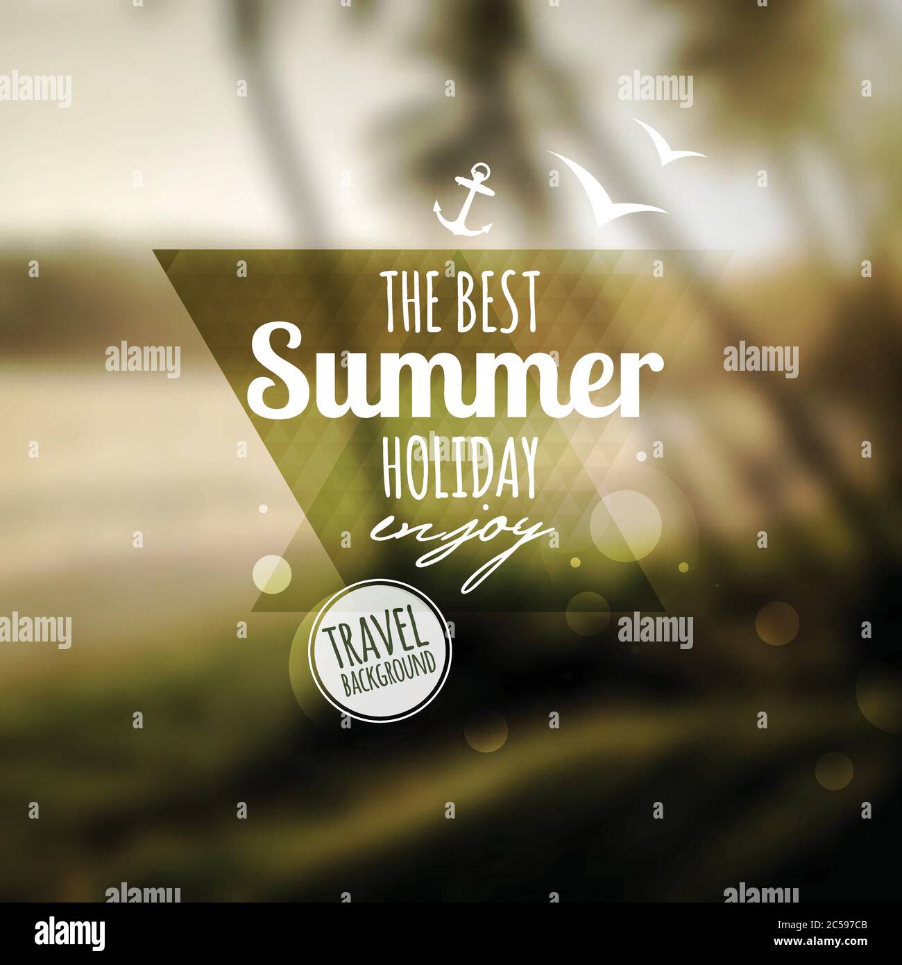 Creative graphic message for your summer design Stock Vector Image ...