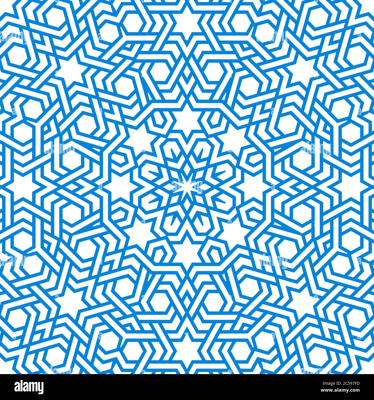 Tangled modern pattern, based on traditional oriental arabic patterns ...
