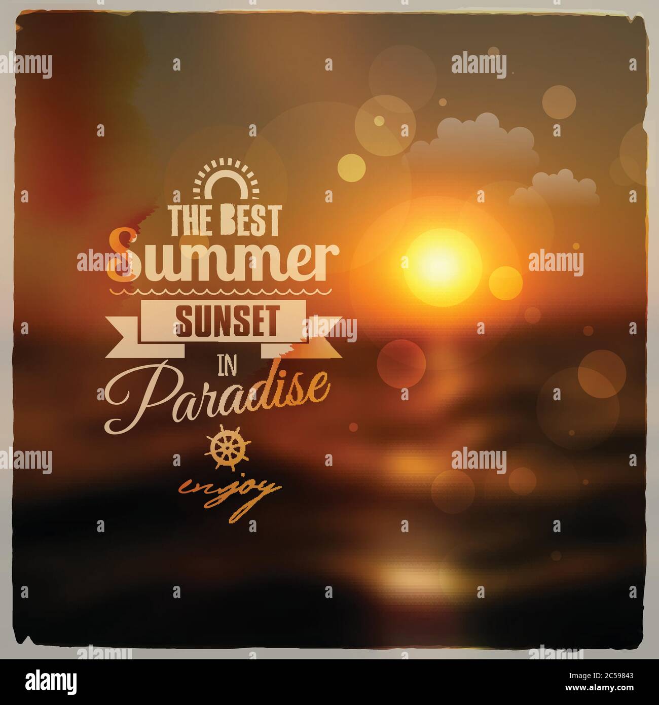 Creative graphic message for your summer design Stock Vector Image ...