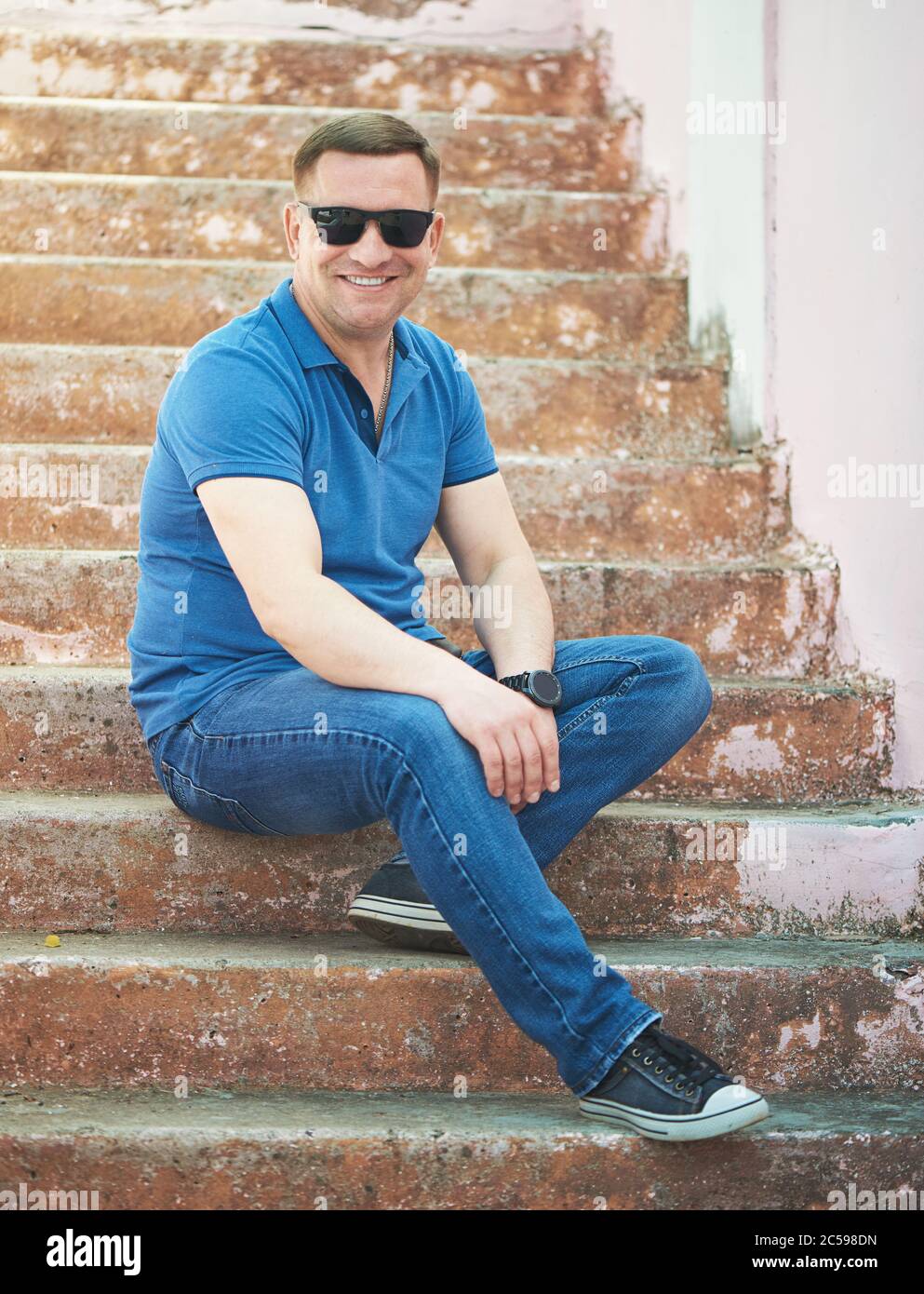 Cheerful steps hi-res stock photography and images - Alamy