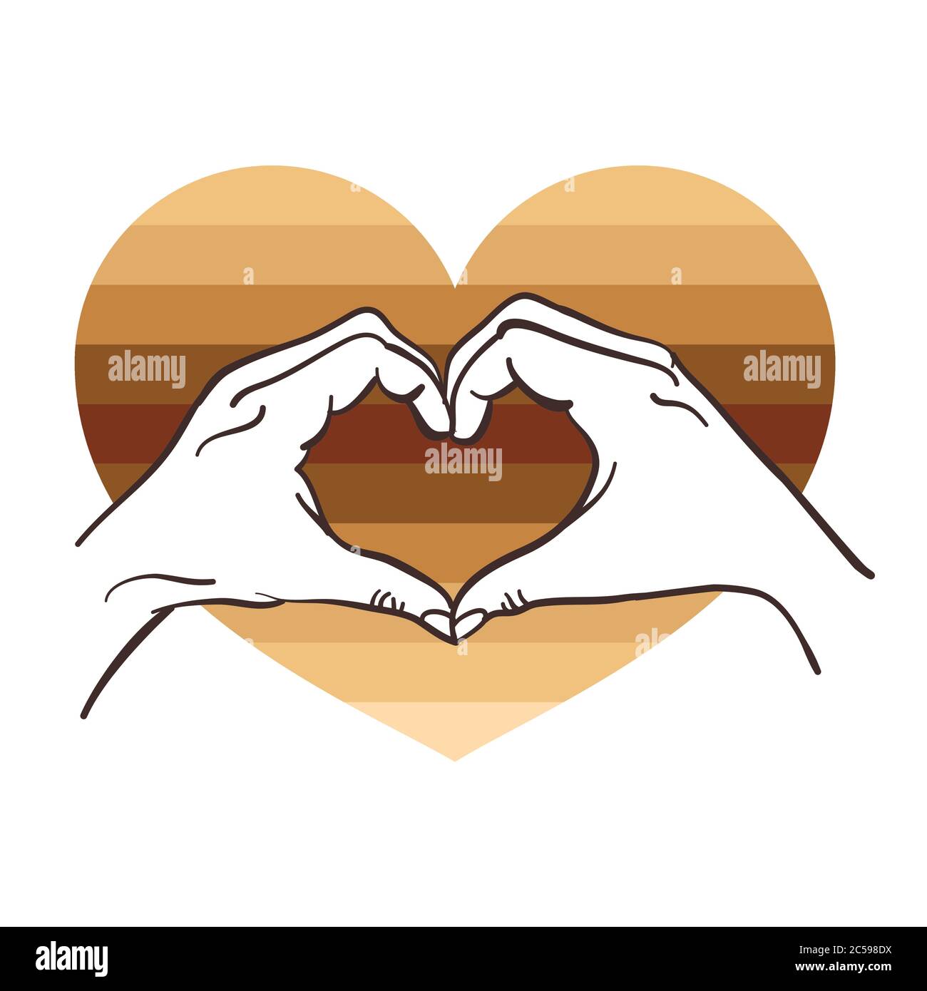 Stop racism, hand heart shape - stop racism, lovely slogan against ...