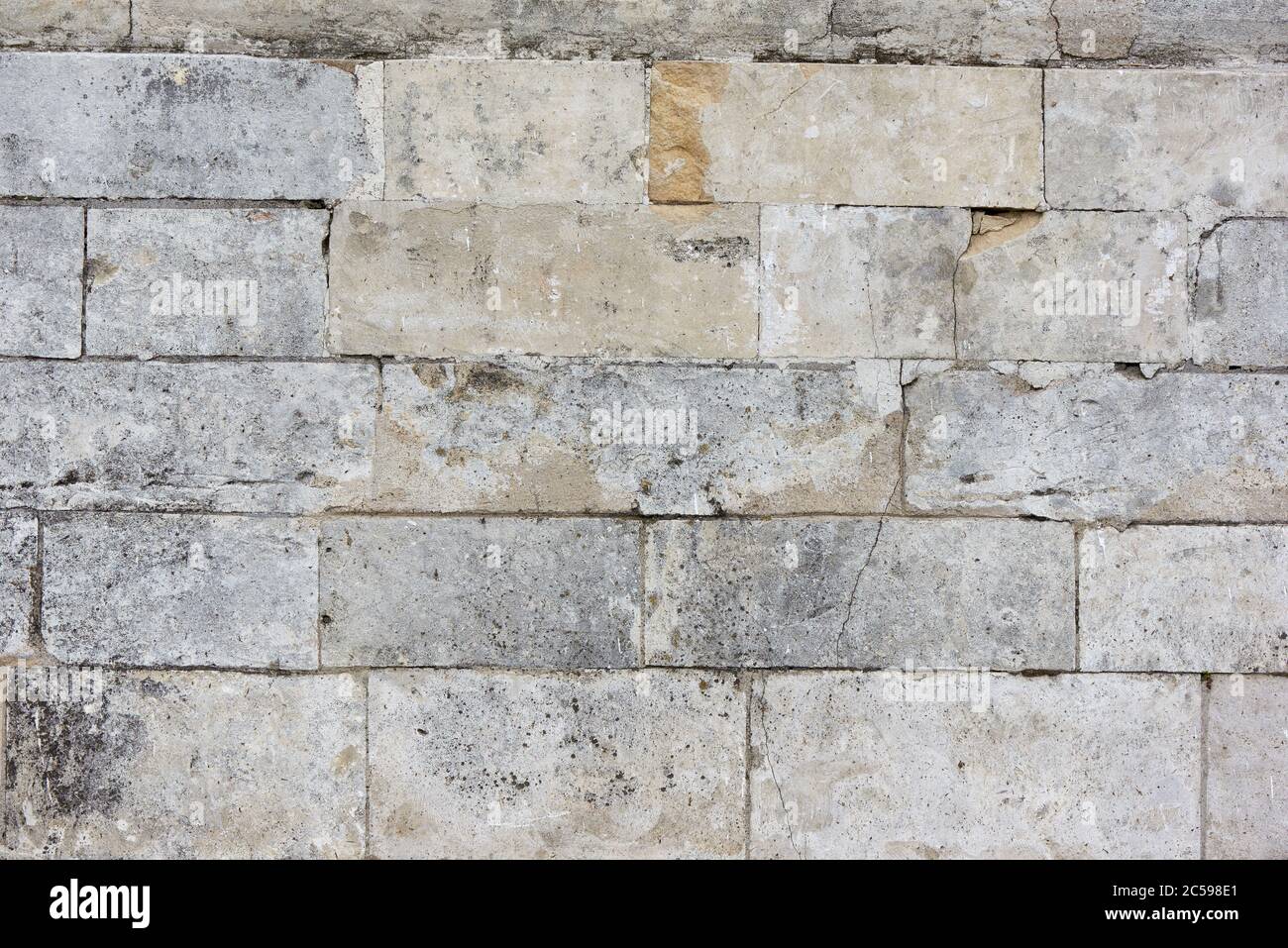 Old stone wall background. Weathered brick texture Stock Photo - Alamy