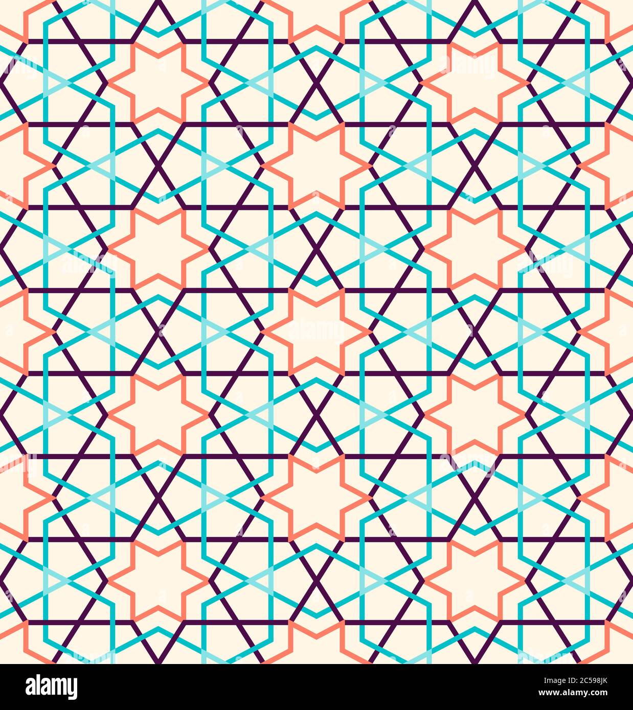 Tangled modern pattern, based on traditional oriental arabic patterns ...