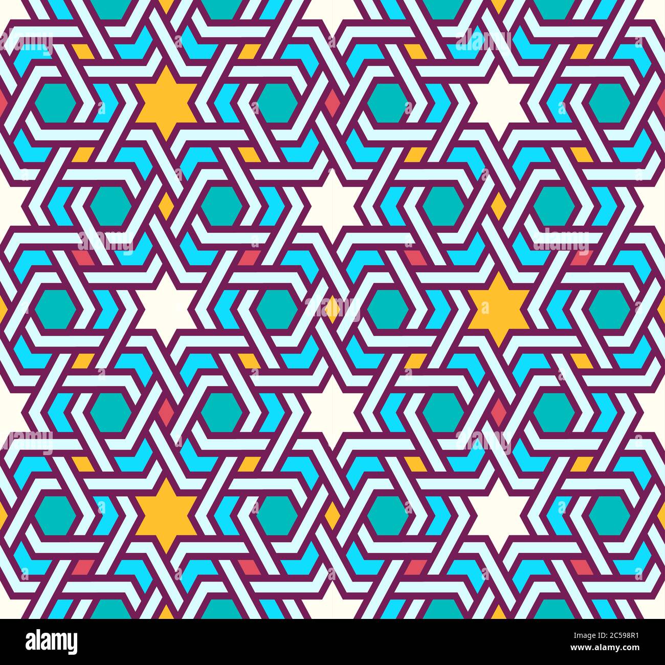 Tangled modern pattern, based on traditional oriental arabic patterns ...