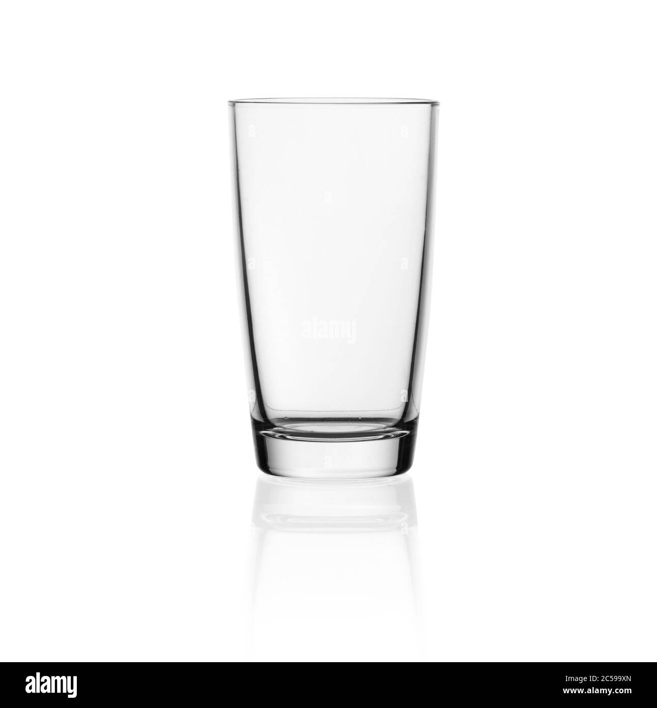 empty glass isolated on white background Stock Photo - Alamy
