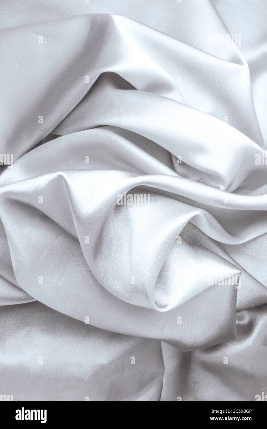 Natural Grey or Silver Silk Textile Background, drapery fabric Stock ...