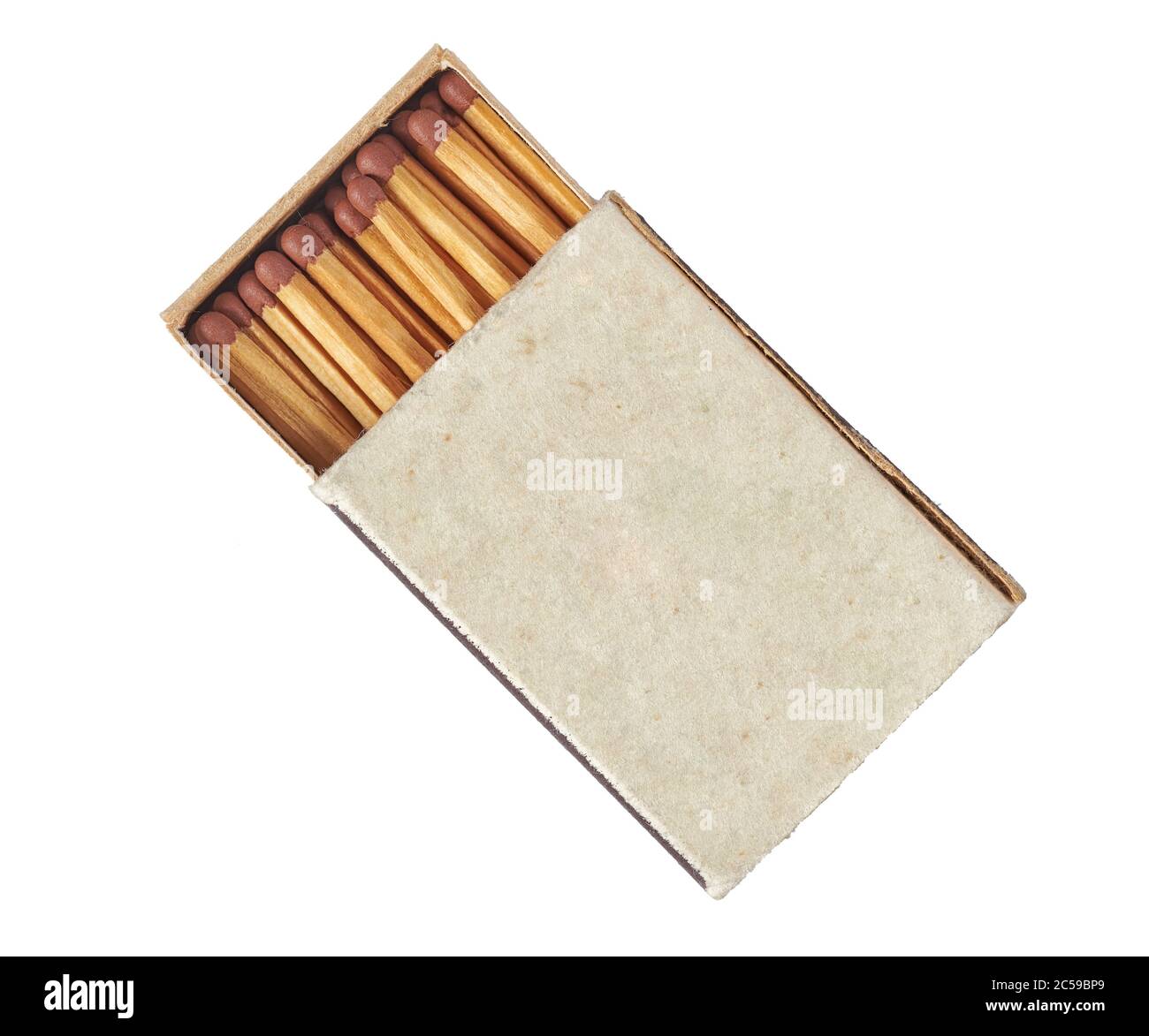 Old matchbox isolated on white background Stock Photo - Alamy
