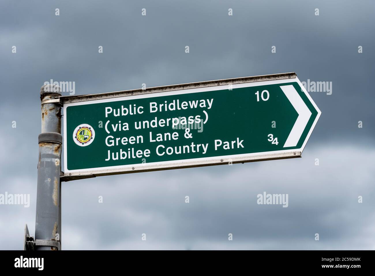 Public bridleway, cycle path and footpath in Southend on Sea, Essex, UK ...