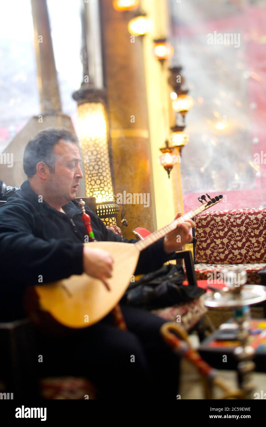 Turkey, Istanbul, hookah smoker Stock Photo - Alamy