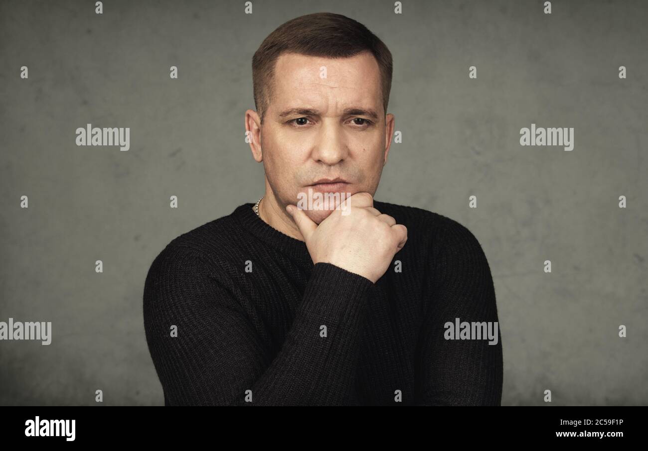 Man thinking about something hi-res stock photography and images - Alamy