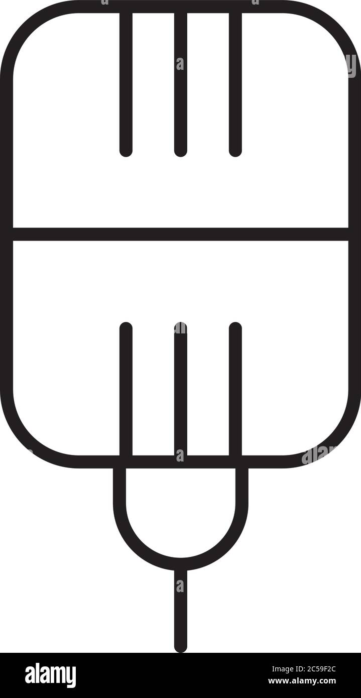 square mic icon over white background, line style, vector illustration ...