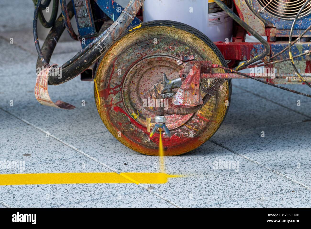 Highway painting machine hi-res stock photography and images - Alamy