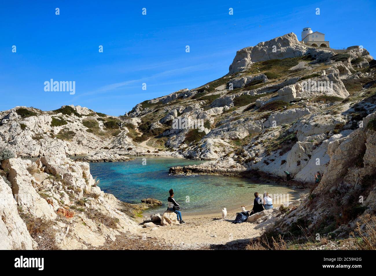 France, Bouches du Rhone, Marseille, Calanques National Park ...