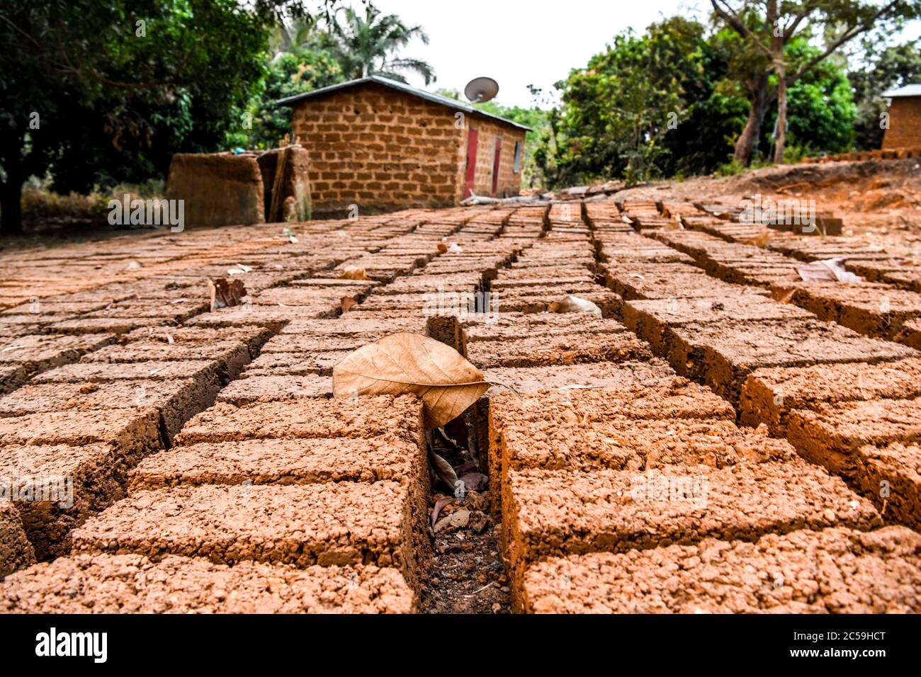 Drying bricks in background hi-res stock photography and images - Alamy